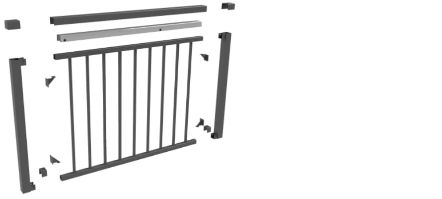 Al13 HOME Residential Aluminum Railing | Fortress Railing