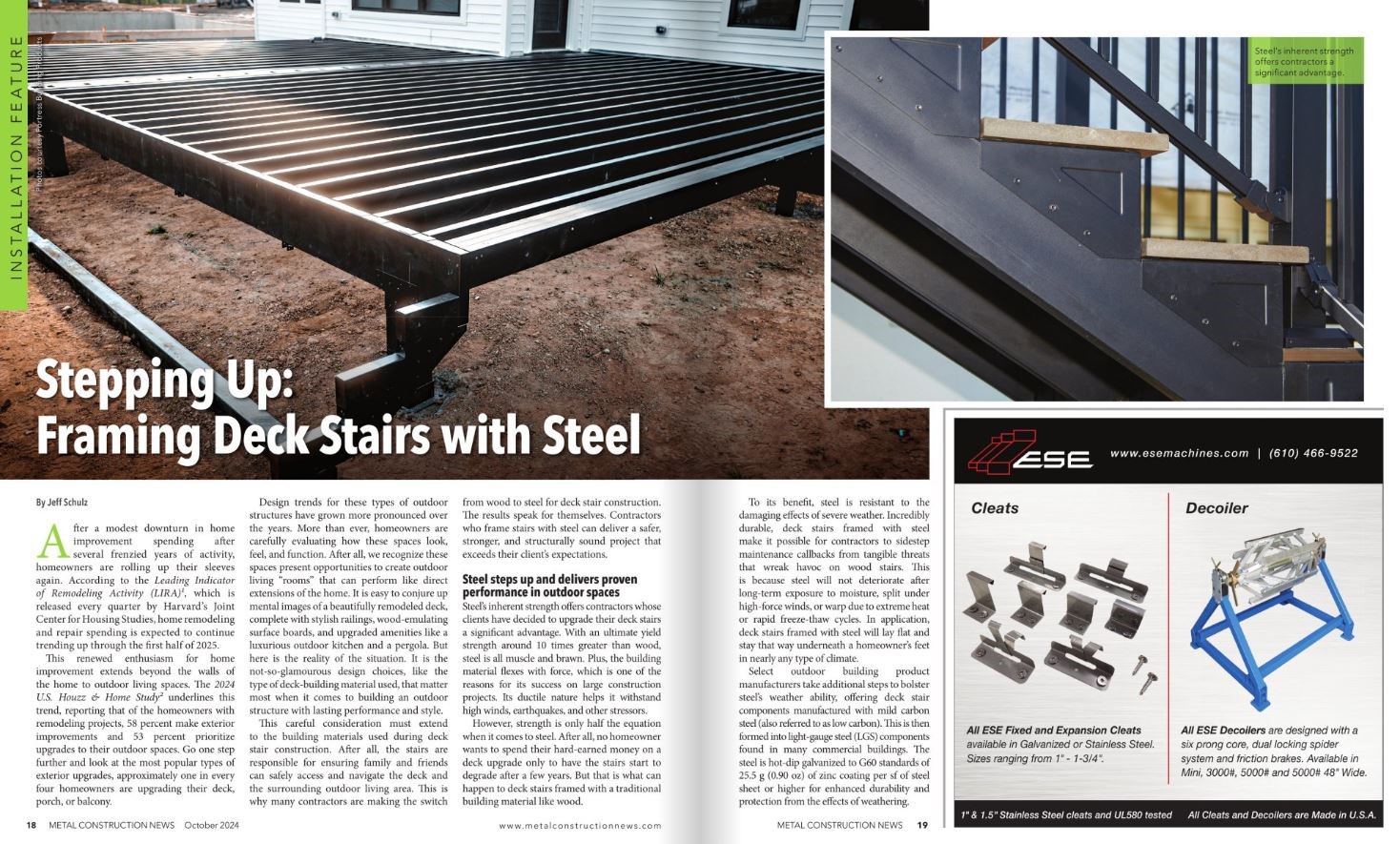 Stepping Up: Framing Deck Stairs with Steel